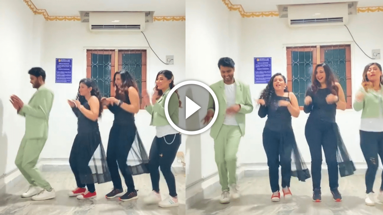 Amir உடன் super singer Vrusha போடும் ஆட்டத்தை பாருங்க....