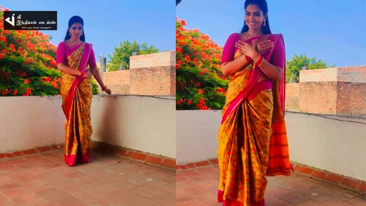 தனுஷ் பாடலுக்கு CUTE-ஆக நடனமாடிய பாண்டவர் இல்லம் சீரியல் சீமாட்டியார்