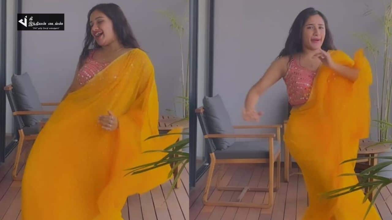 சேலையில் மரணகுத்து குத்திய மௌனராகம் ரவீனா