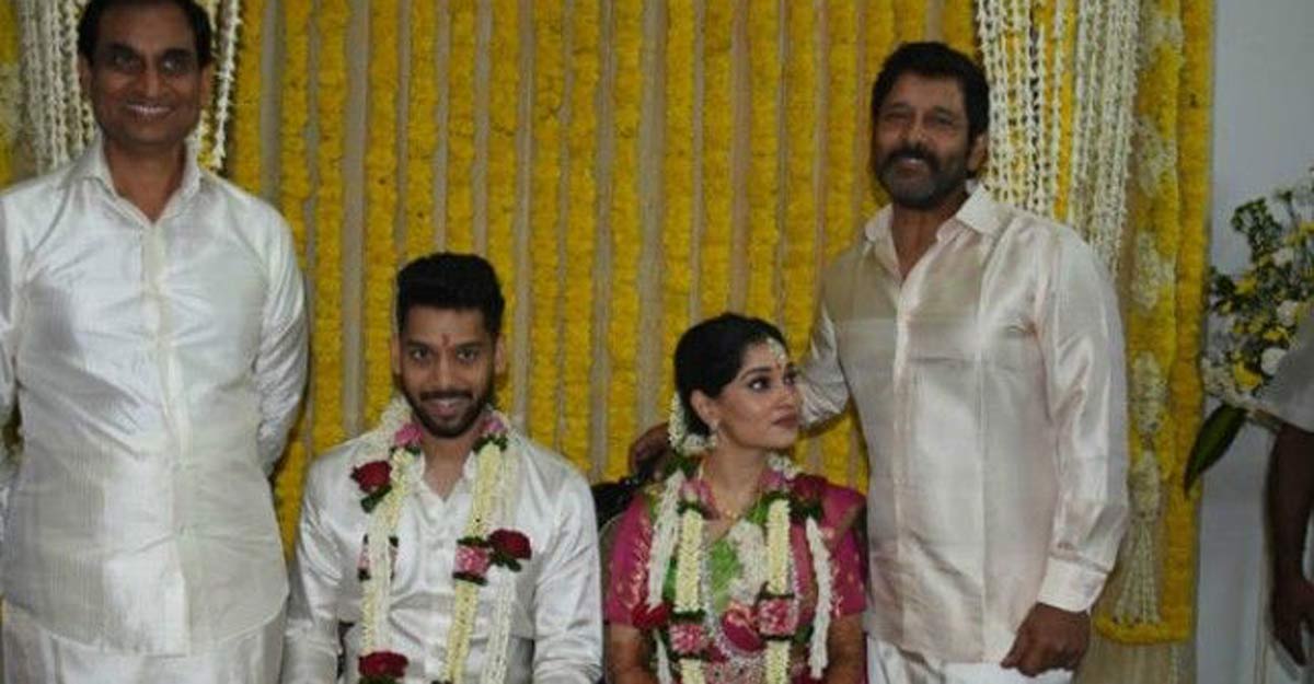பிரம்மாண்டமாக நடந்த நடிகர் விக்ரம் மகளின் திருமண புகைப்படங்கள் இதோ